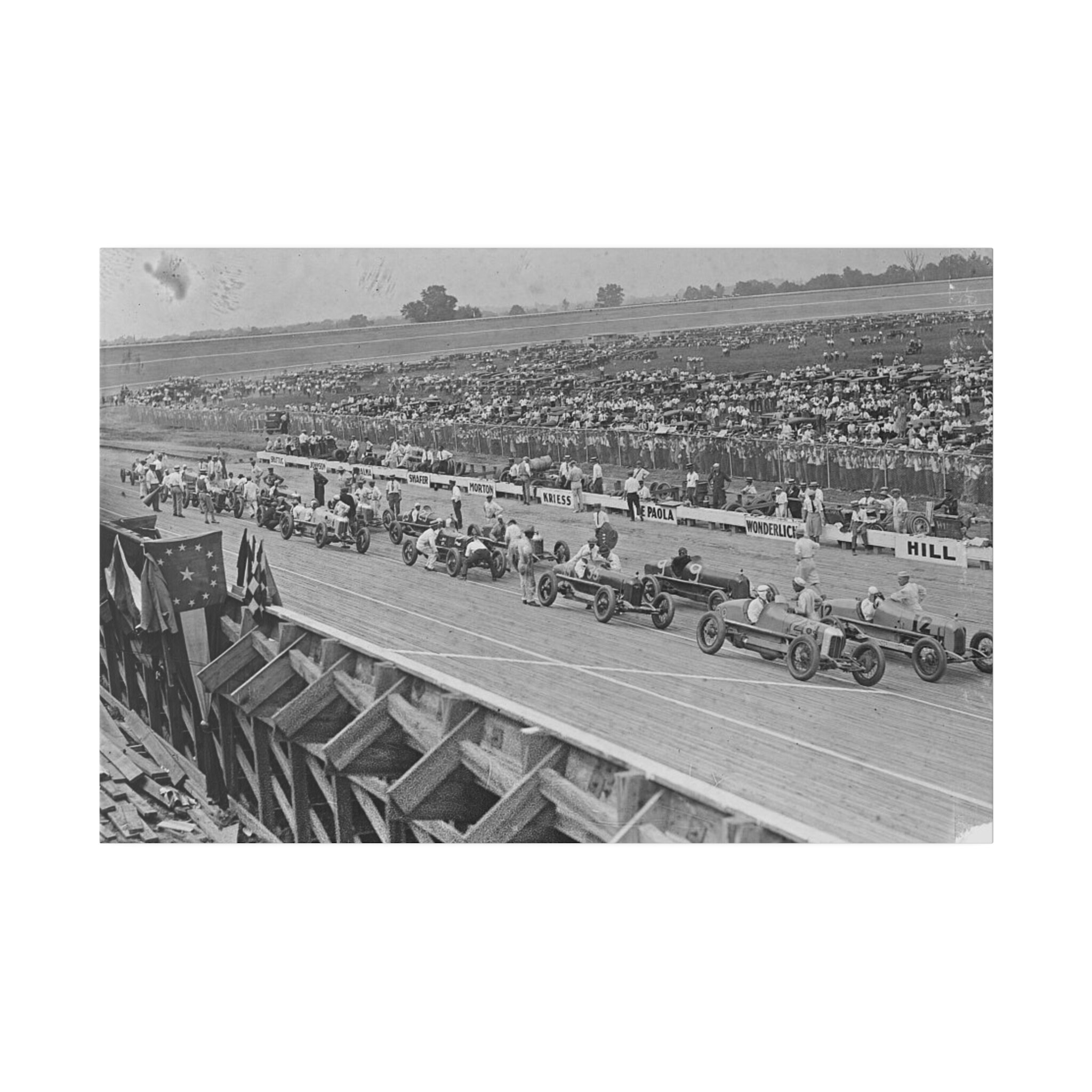 Laurel Speedway Opening Day Print, Maryland July 11 1925 Vintage Racing ...