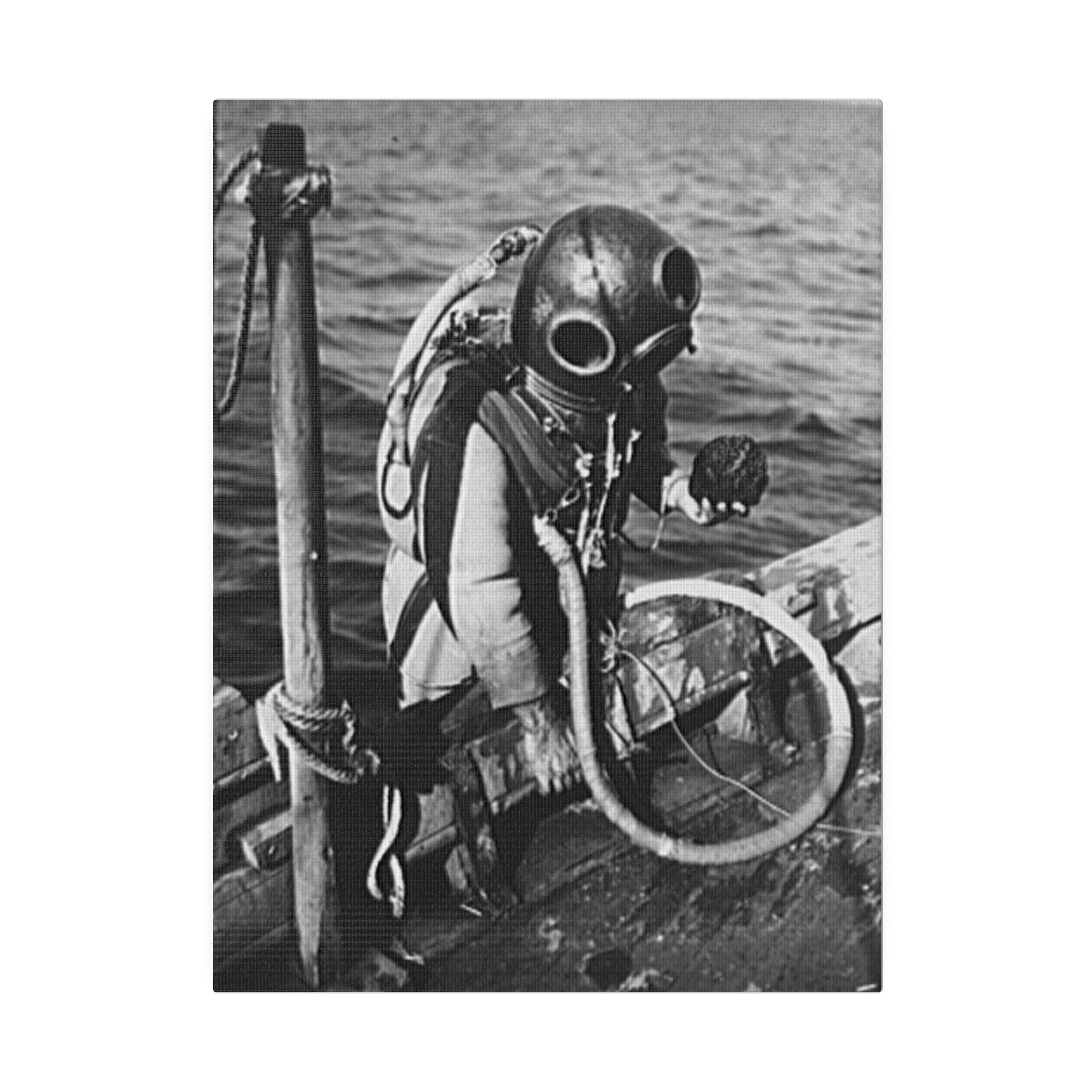 Tarpon Springs Wall Art: Greek-american Sponge Diver, Deep Sea Scene ...