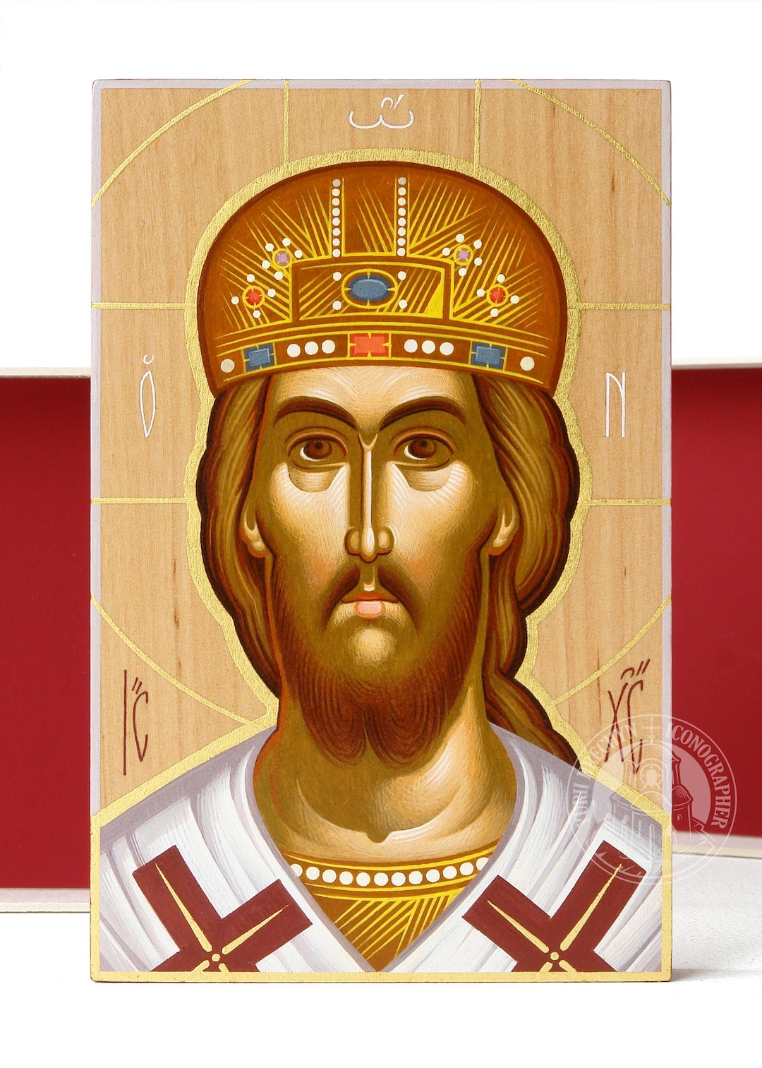 Jesus Christ the High Priest, Hand-painted Orthodox Icon 9x14 Cm ...