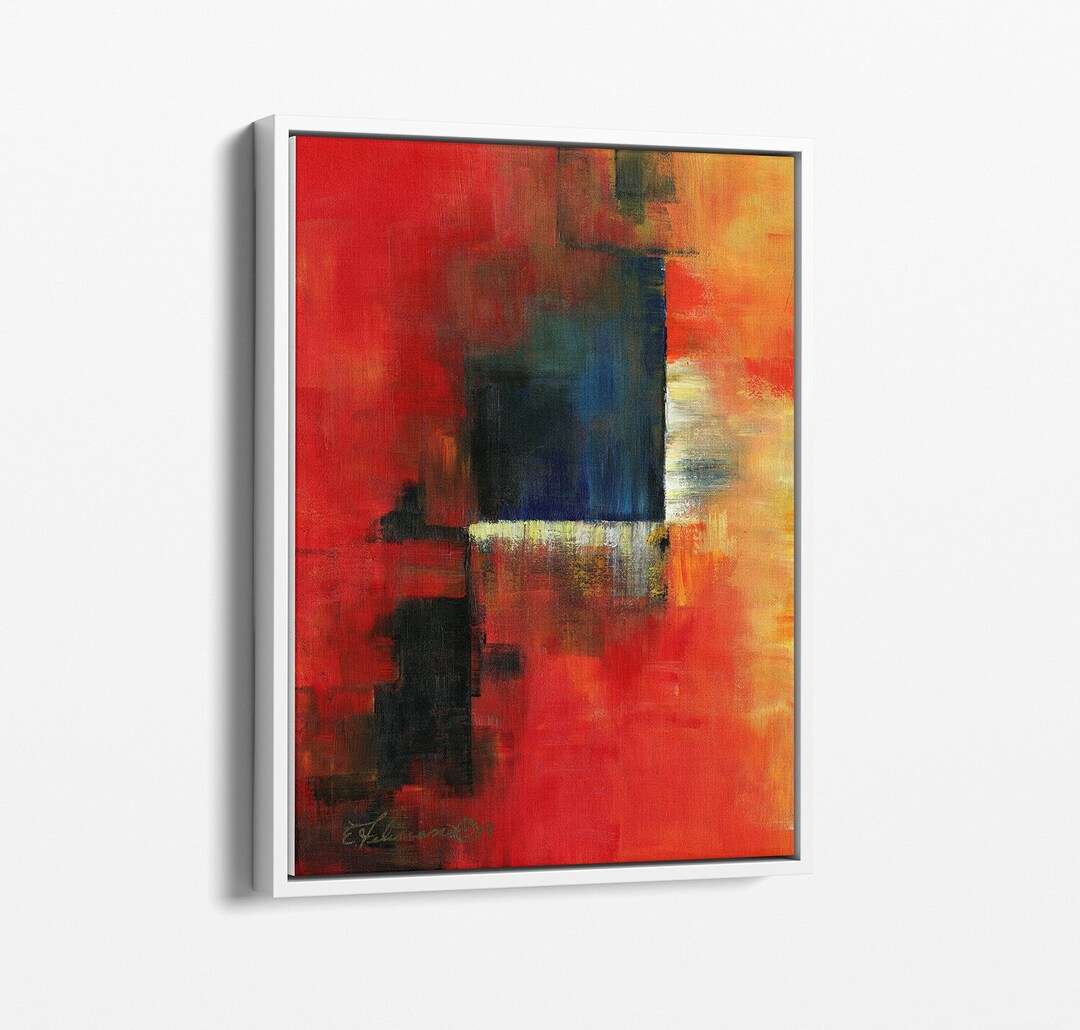 Art Prints, Canvas Prints, Red Art Prints, Red Paintings, Abstract Art ...