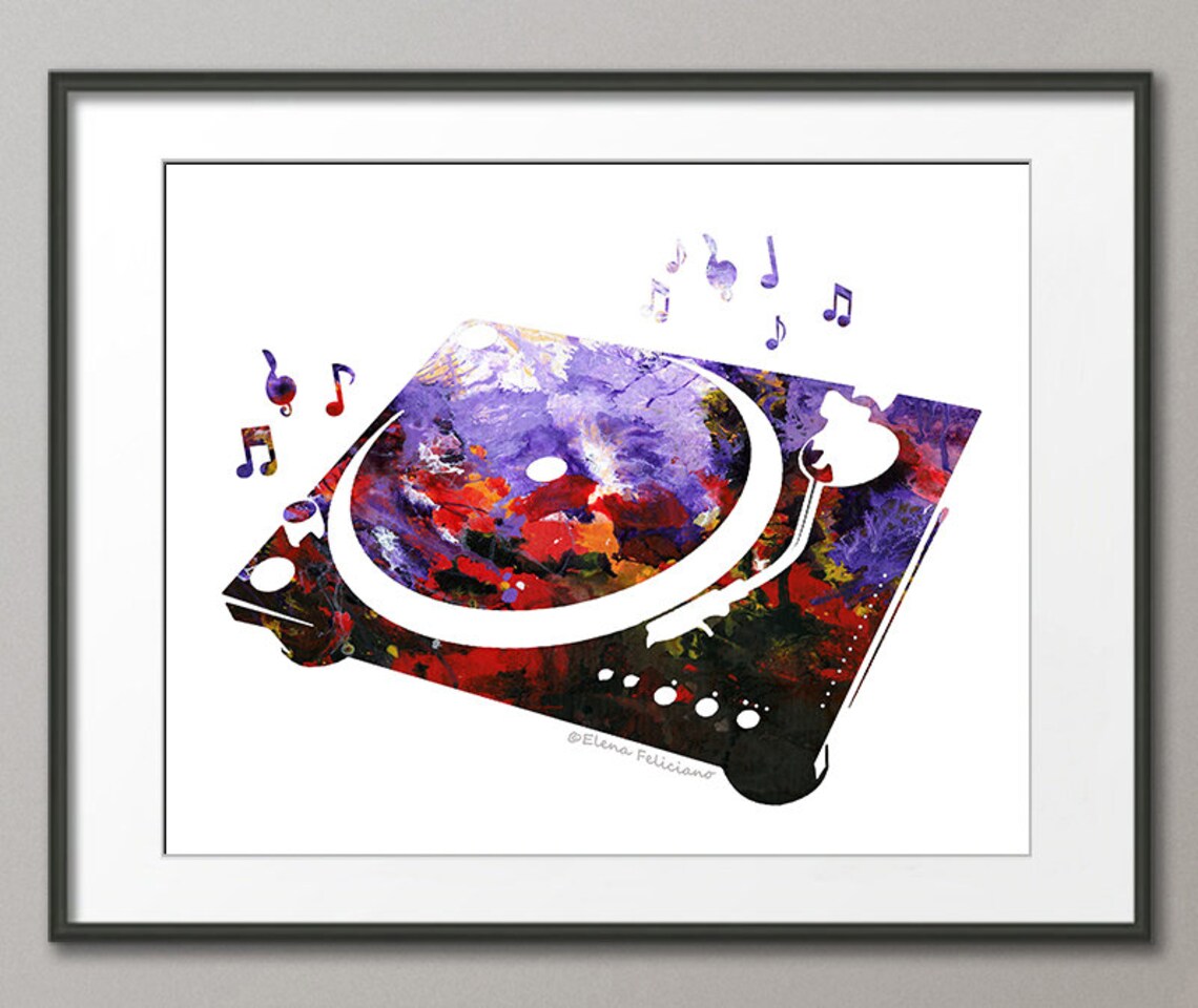 Fine Art Prints Canvas Prints DJ Art Prints Turntable Art - Etsy