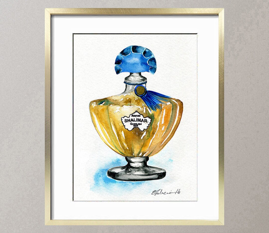 Original Watercolor Painting, Perfume Painting, Fashion Art, Scents ...