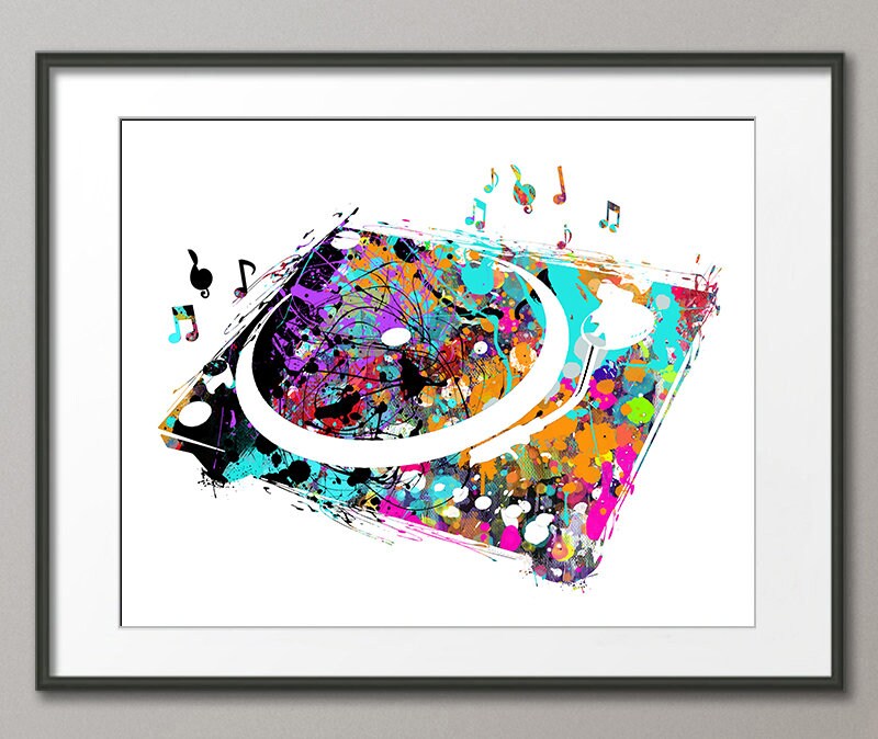Fine Art Prints Canvas Prints DJ Art Prints Turntable Art - Etsy Canada