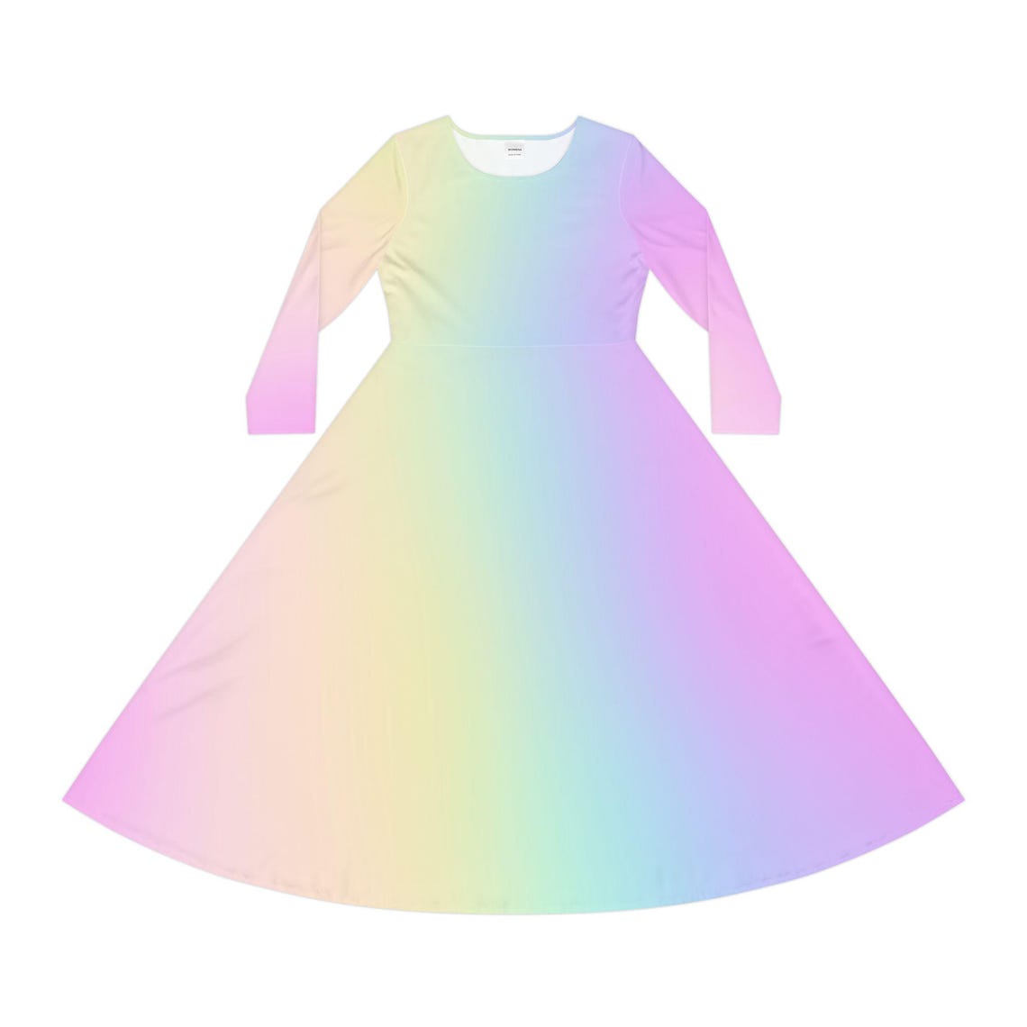 Pastel Rainbow Gradient Women's Dance Dress, Spring Easter or Mother's ...