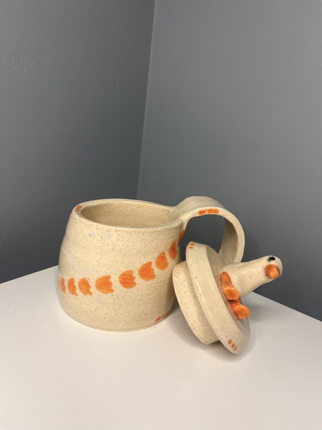 Set of 2 Duck Mugs With Lids - Etsy