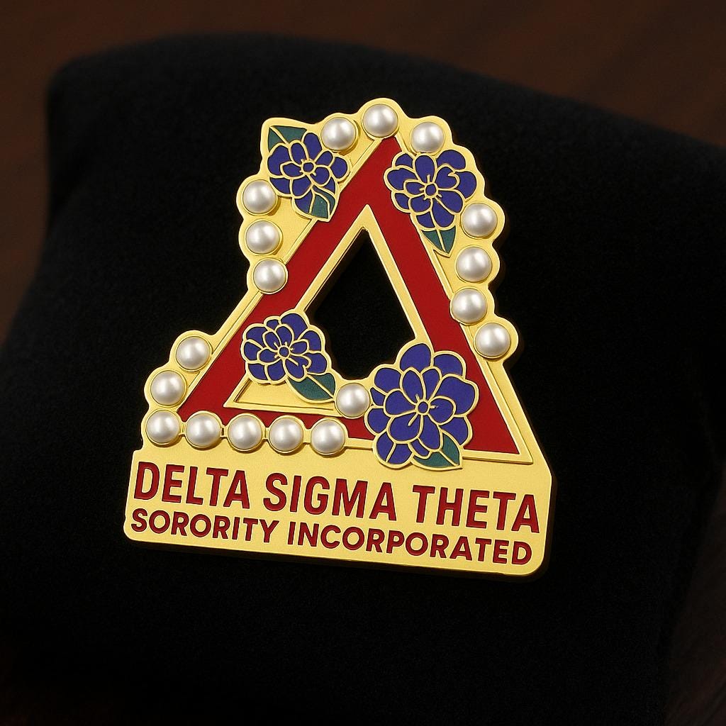 Delta Sigma Theta Lapel Pin – 1.25" | 22 Pearl Founders Tribute - Etsy