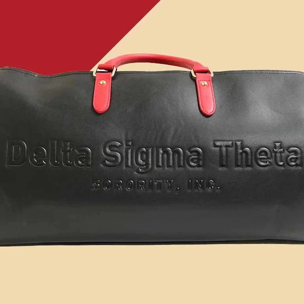 Delta Sigma Theta Leather Bag - Etsy