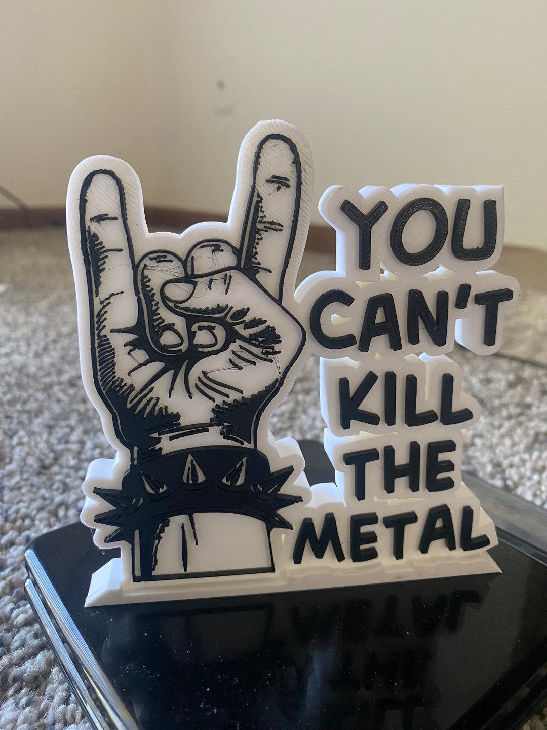Heavy Metal Desk/shelf Sign - Etsy