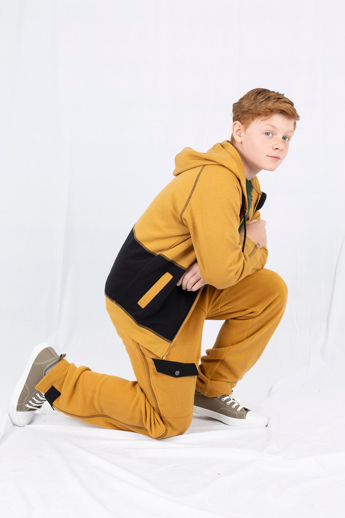 Adaptive Clothing Polar Straight Leg Pants, Fashion Flap Patch Pocket ...