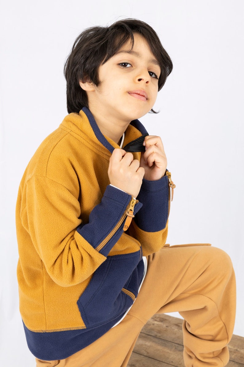 Adaptive Clothing - Kids Polar Cozy Full Front Zipper Jacket, With a ...