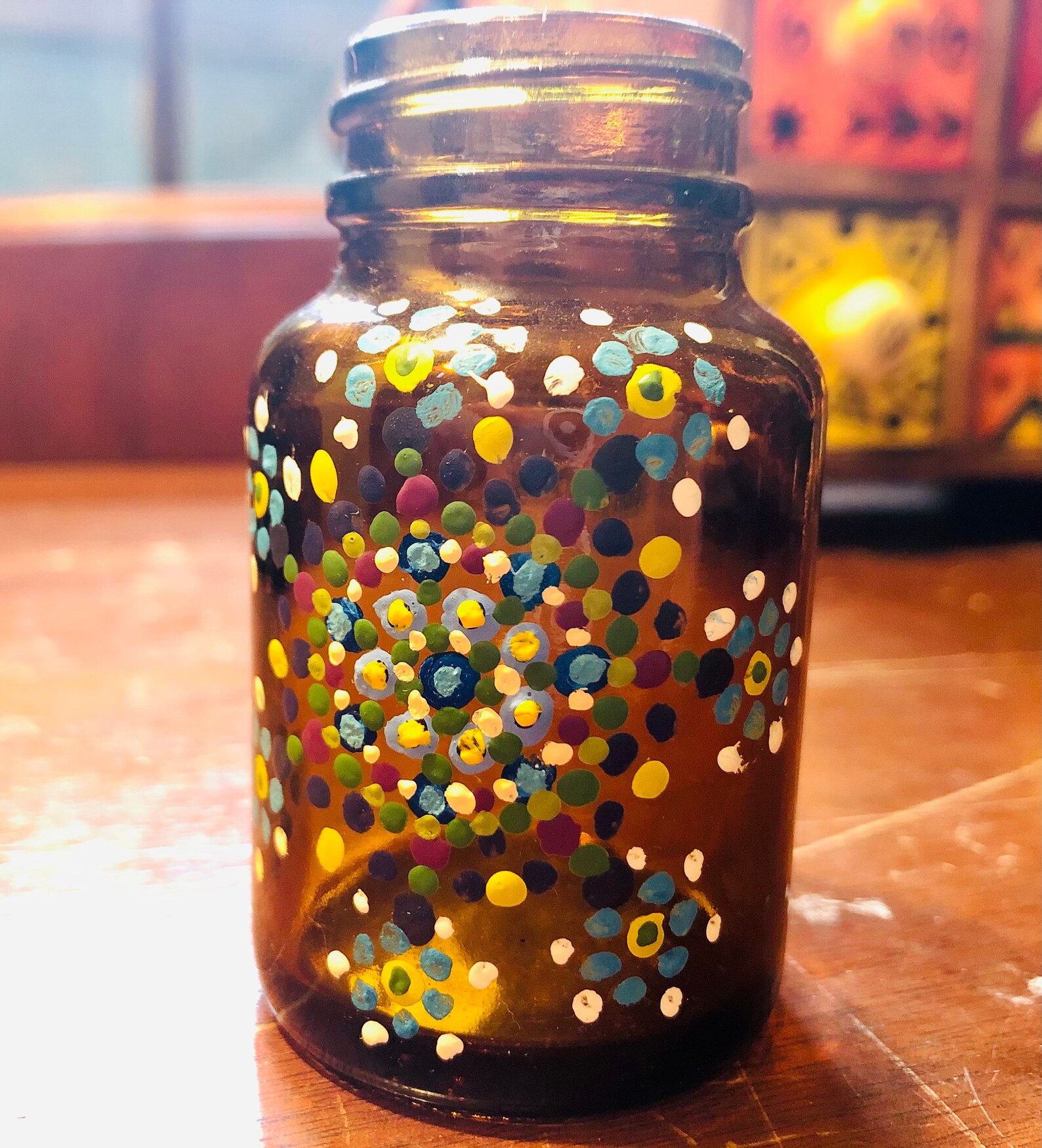 Handpainted Mandala Bud Vase - Etsy