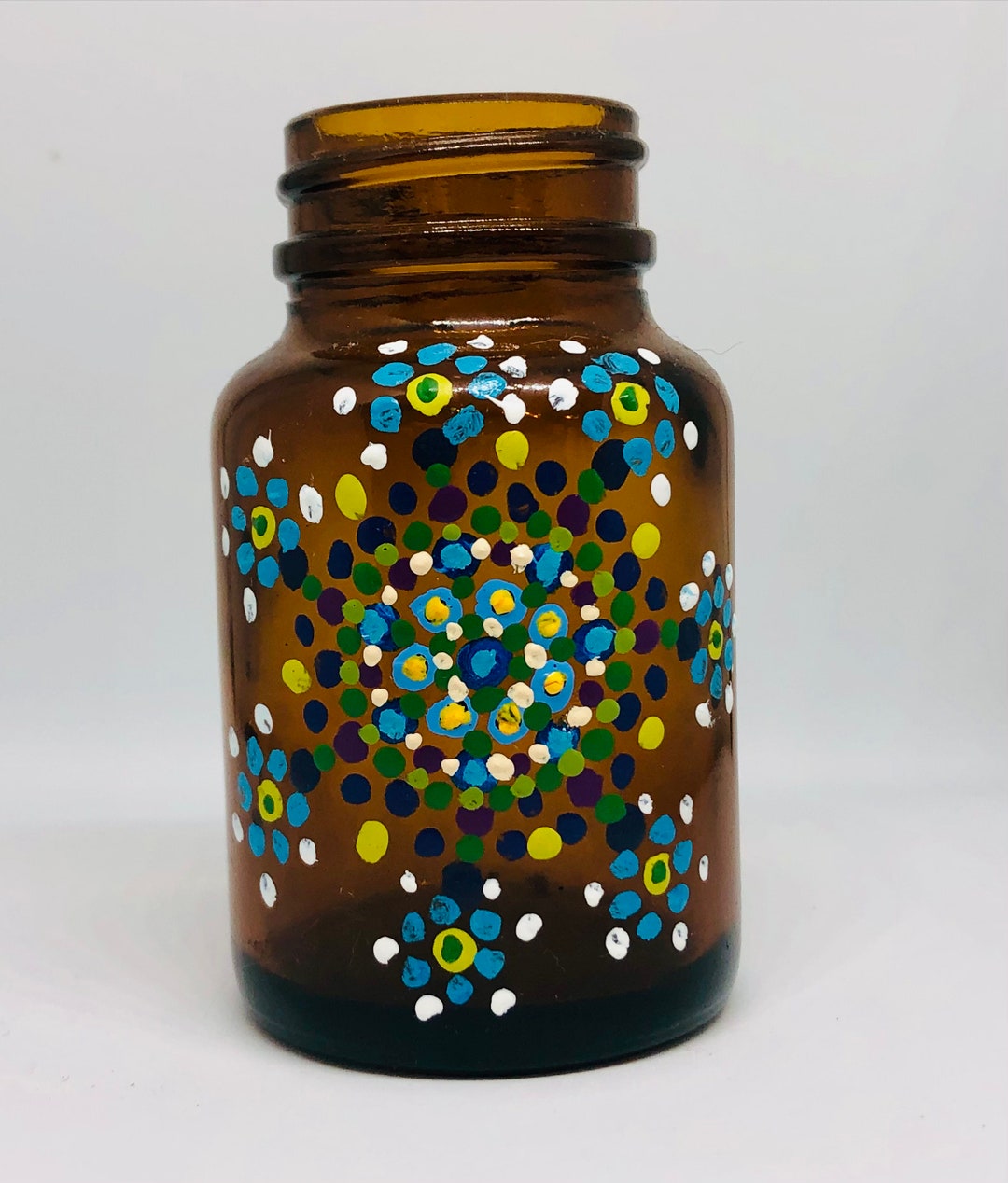 Handpainted Mandala Bud Vase - Etsy