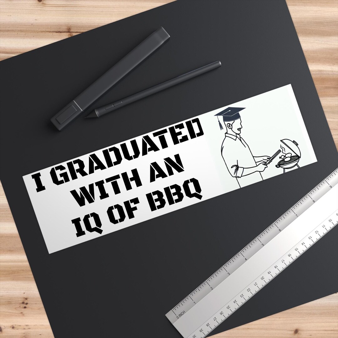 Bumper Stickers Barbecue & IQ Humor - Etsy