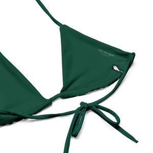 Emerald Green Two-piece Swimsuit Green Cute Bikini Set Emerald Green ...