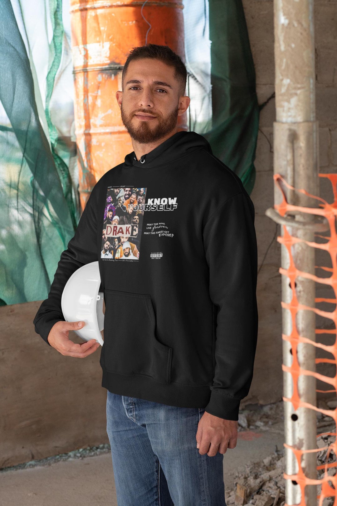 Drizzy Drake Hoodie Drake Album Art Black Hoodie Champagne Papi Rapper ...