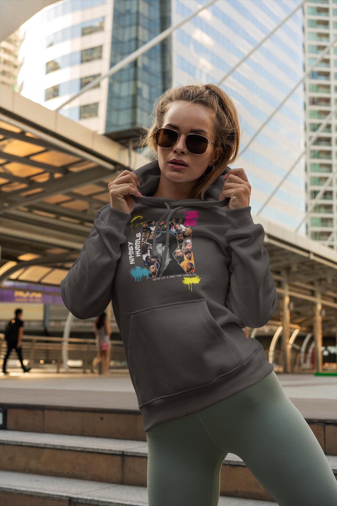 Nipsey Hussle Hoodie Crenshaw Rapper Apparel Nipsey Hustle Black Hoodie ...