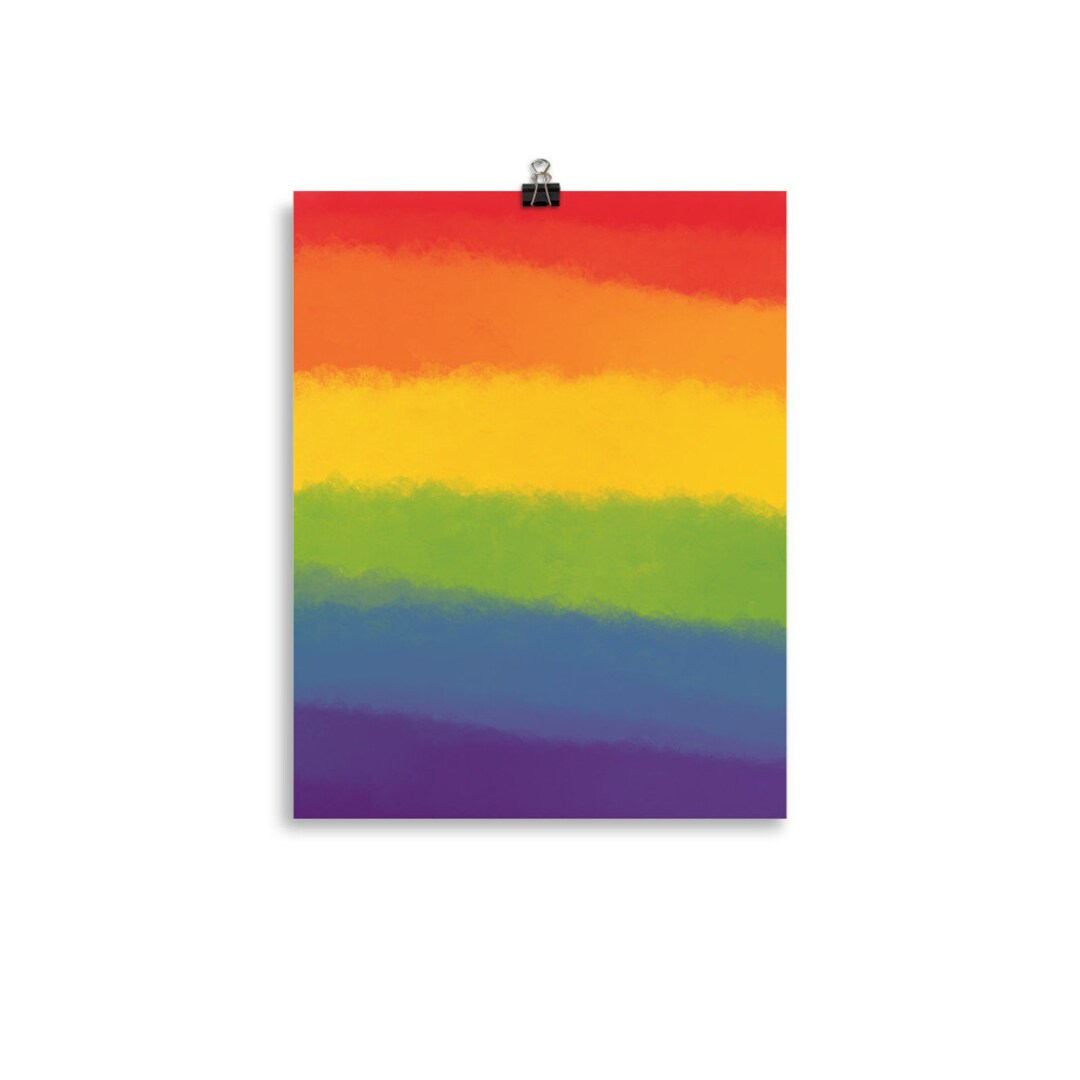 Pride Rainbow Unframed Poster, Queer Art, LGBT Pride, Pride Poster ...