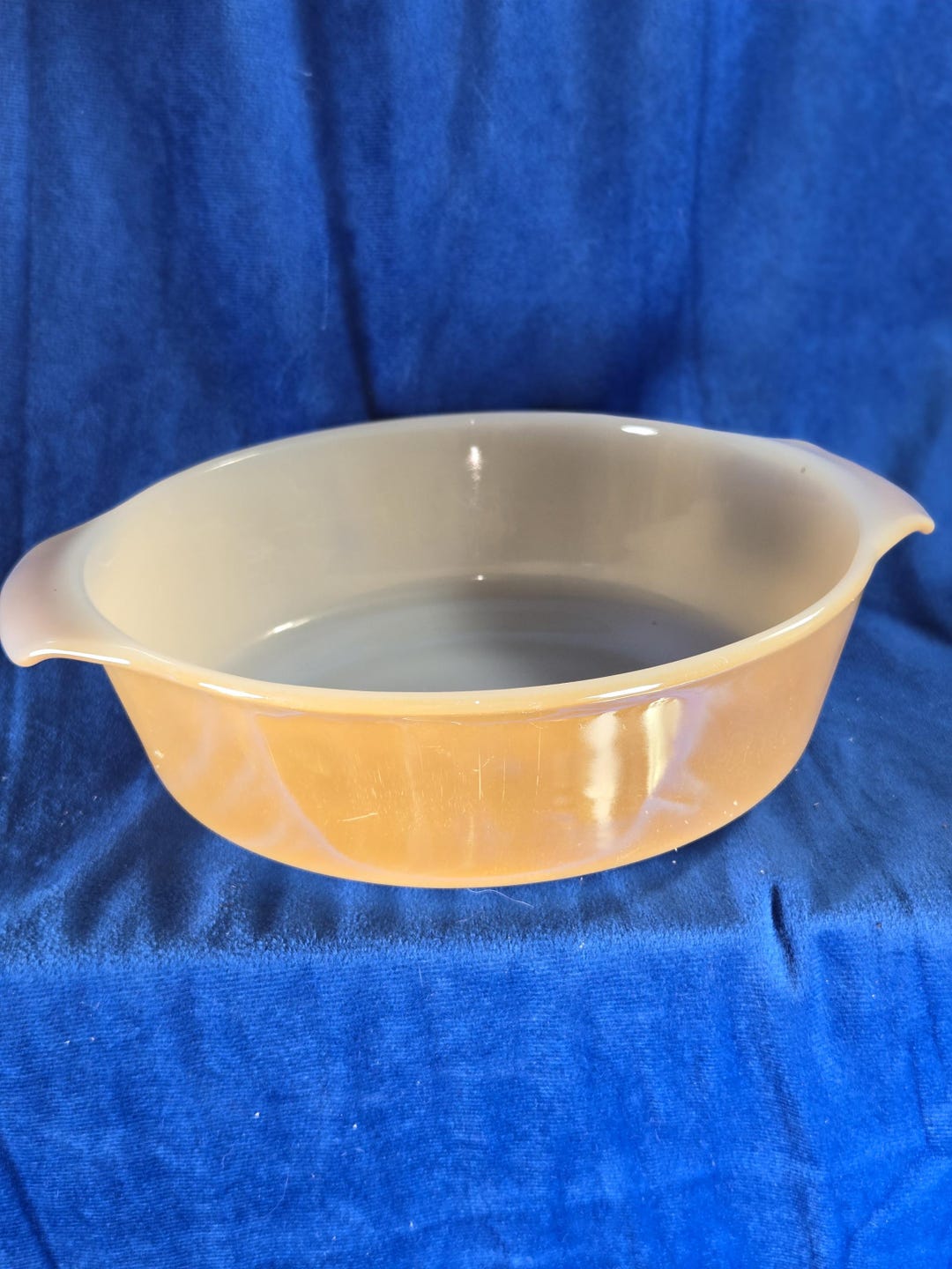 Vintage Fire King 1/2 Qt Casserole Dish Peach - Etsy