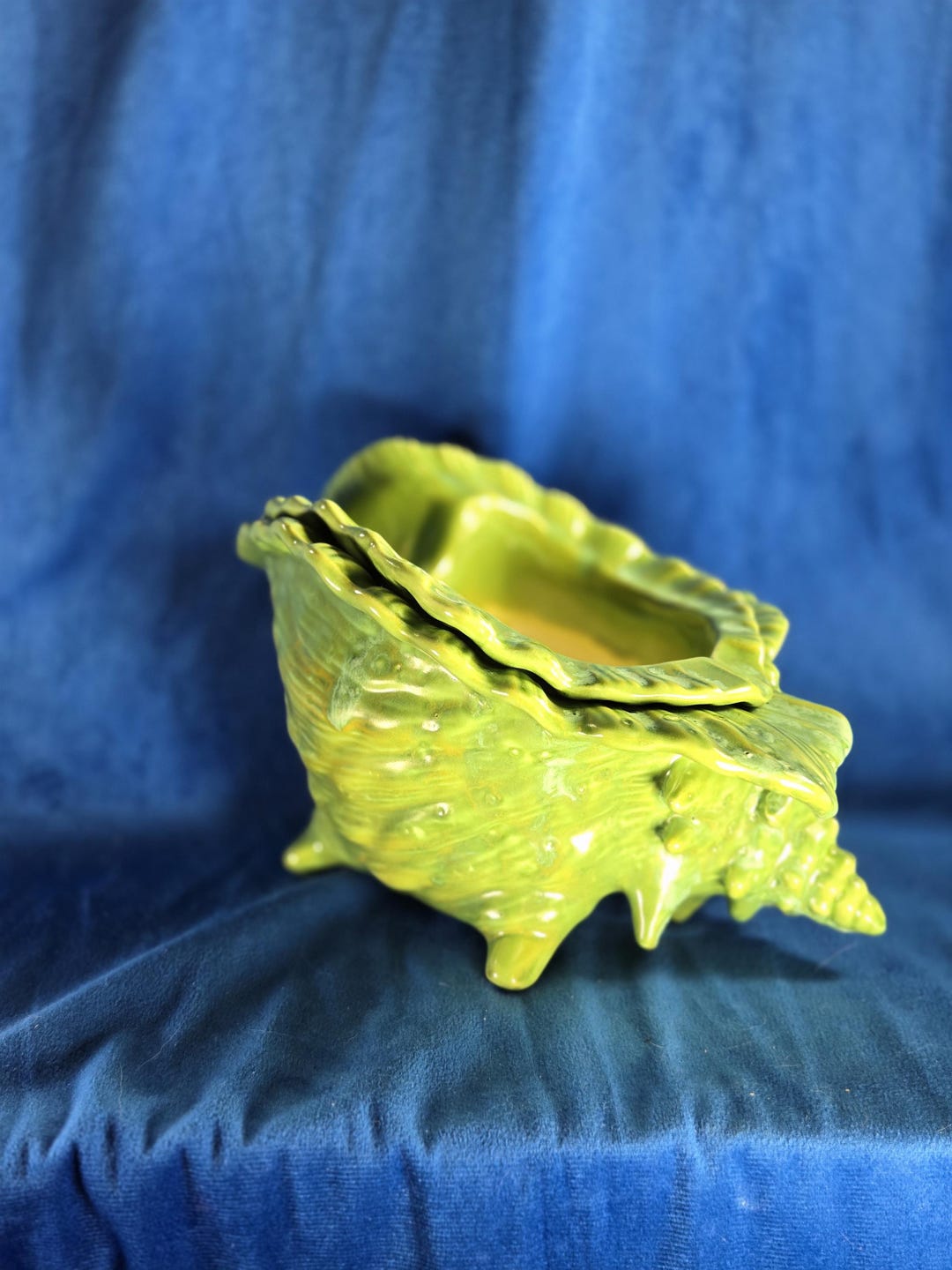 Vintage Sea Shell Ceramic Planter - Etsy