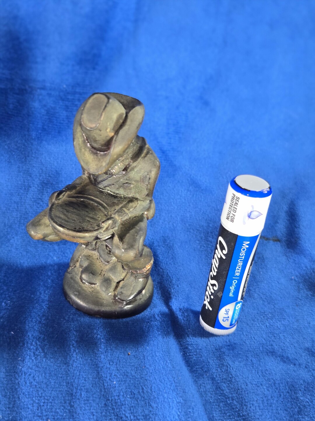 Vintage Cast Iron Miniature Figurine Miner - Etsy