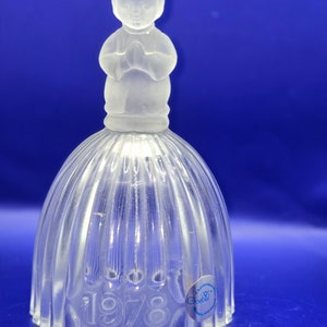 Vintage 1978 Goebel Clear Crystal Bell With Frosted Praying Child - Etsy
