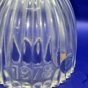 Vintage 1978 Goebel Clear Crystal Bell With Frosted Praying Child - Etsy