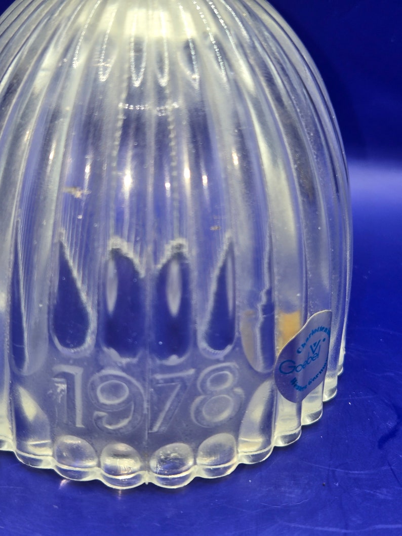Vintage 1978 Goebel Clear Crystal Bell With Frosted Praying Child - Etsy