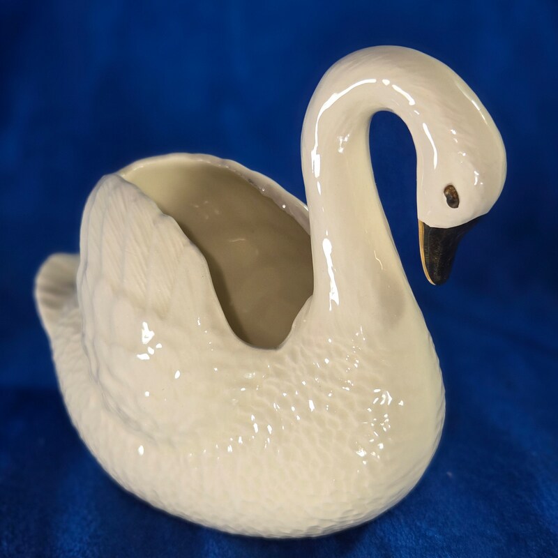 Ceramic Swan Planter - Etsy