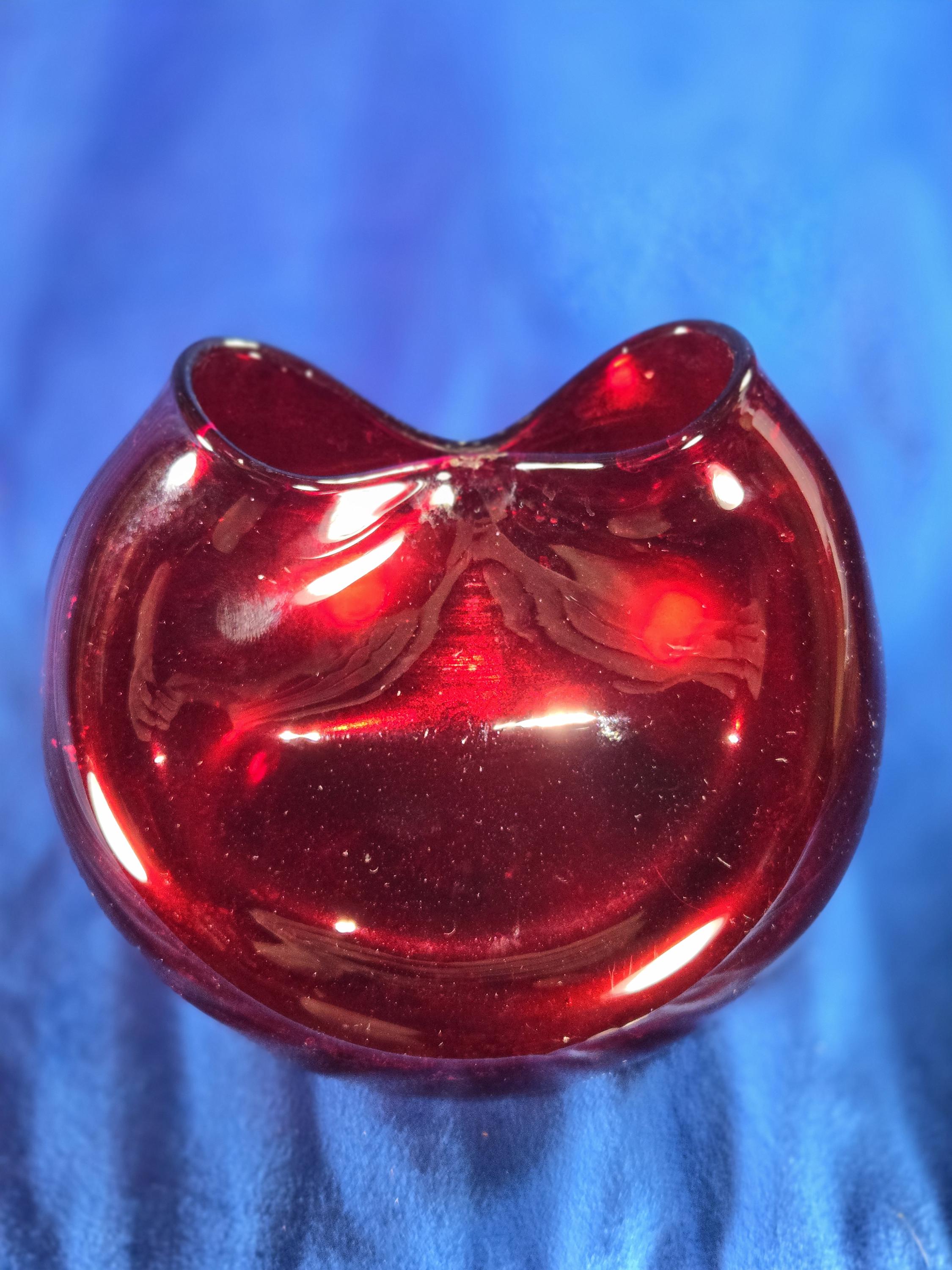 Vintage Blenko Ruby Color Glass Ruby Color - Etsy