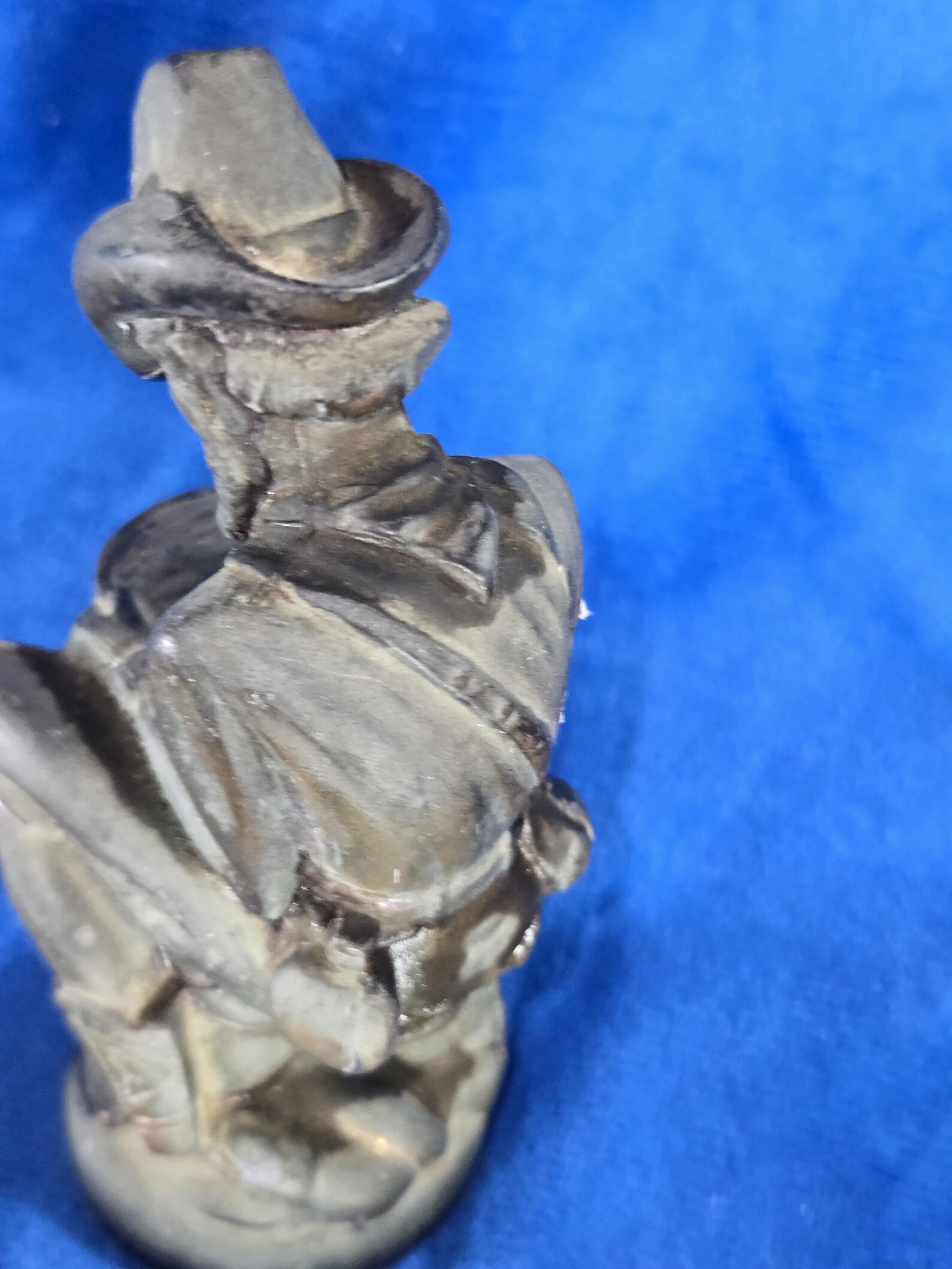 Vintage Cast Iron Miniature Figurine Miner - Etsy