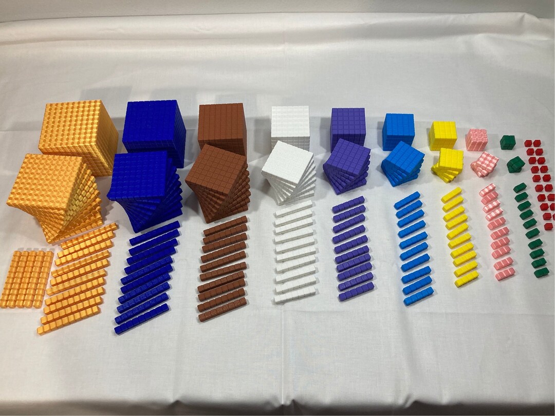 Mega Montessori Math Manipulatives Base 1-base 10 Like Montessori ...
