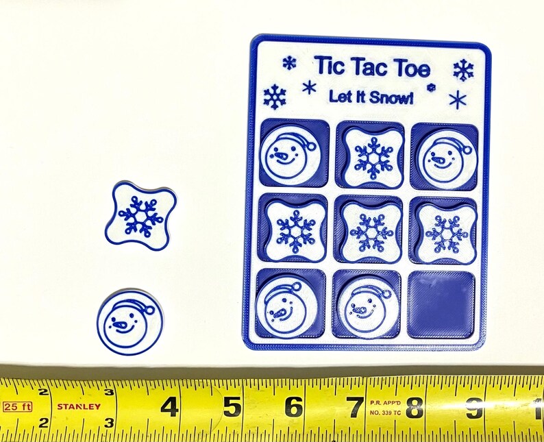 Winter Themed Small Tic Tac Toe Boards - Etsy