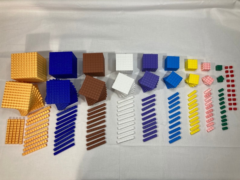 Mega Montessori Math Manipulatives Base 1-base 10 Like Montessori ...