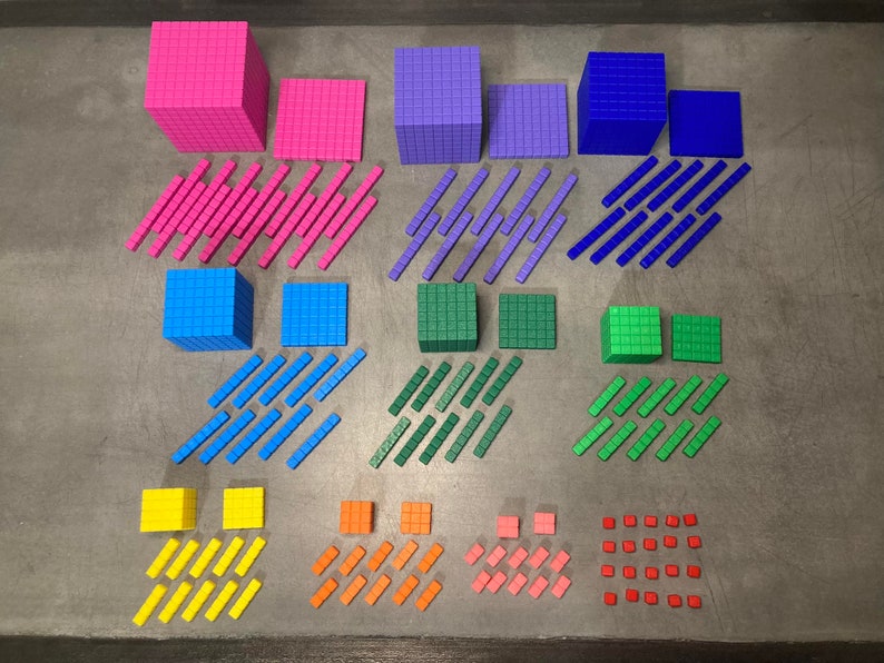 Base 10 Math Counting Kit - Etsy