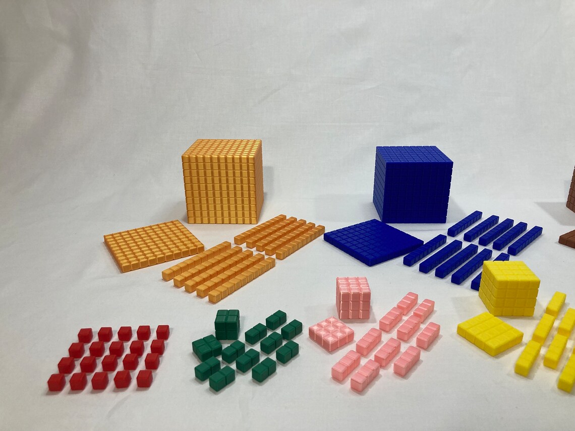 Comprehensive Montessori Math Manipulatives Base 1-base 10 Like ...