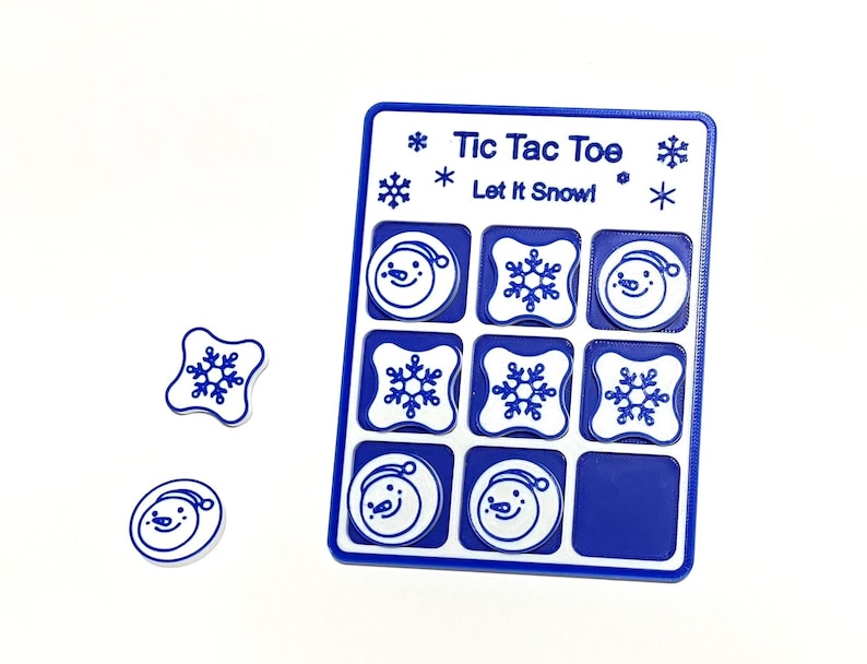 Winter Themed Small Tic Tac Toe Boards - Etsy