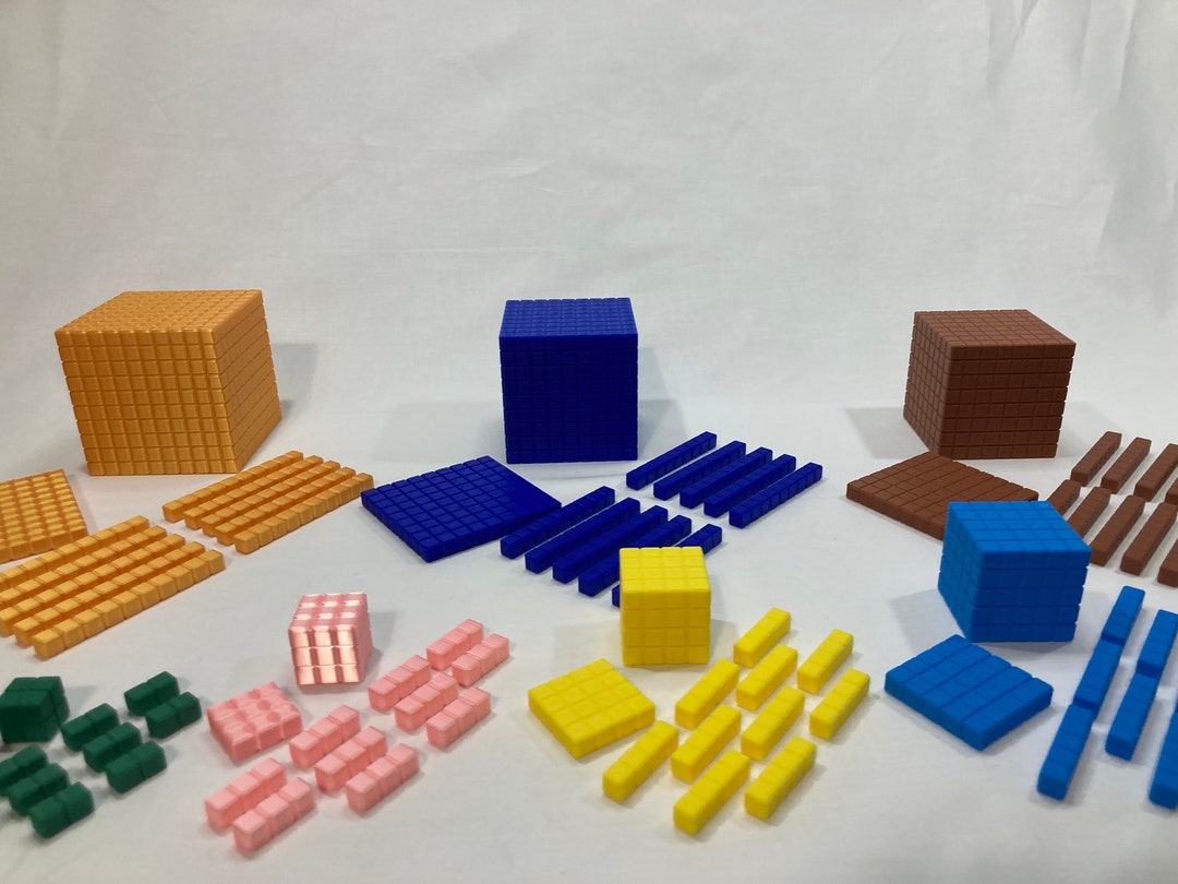 Comprehensive Montessori Math Manipulatives Base 1-base 10 Like ...