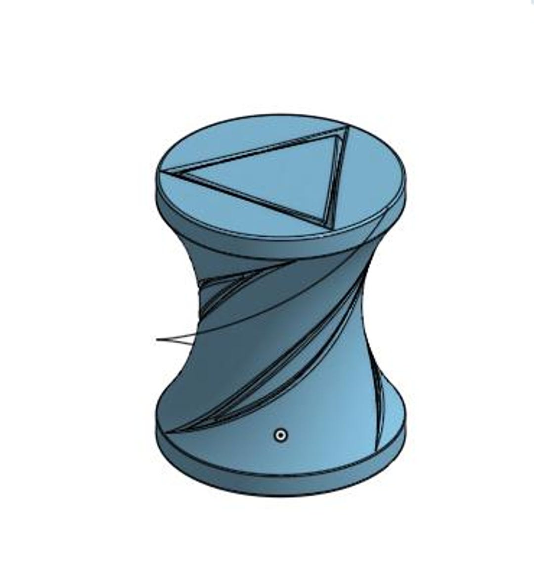 Triangular Spiral Fidget Toy Object File for 3D Printing - COMMERCIAL ...