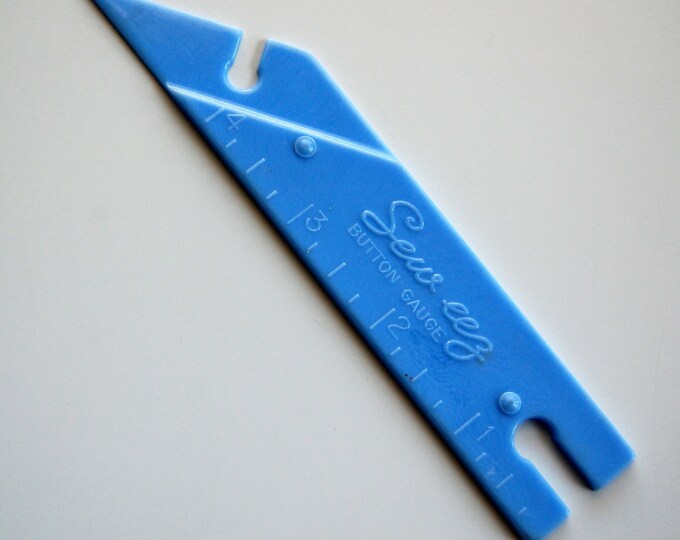 Vintage 1970s Sew-eez Button Gauge, Button Gauge Point Turner ...