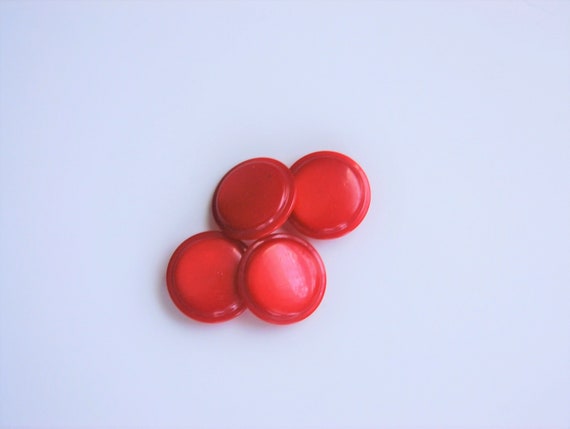 Memorabilia Collectibles 1950s Red plastic buttons etna.com.pe