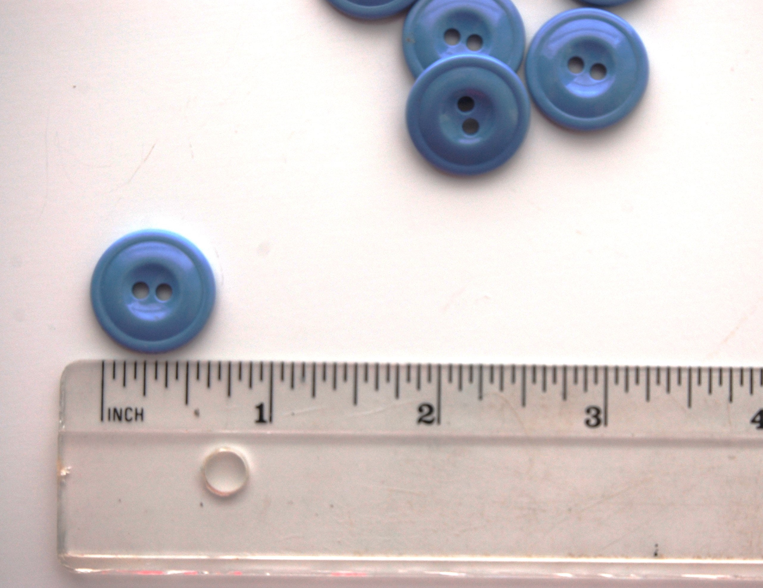 Vintage Light Sky Blue Buttons, Periwinkle Blue Buttons, Set of 11 ...