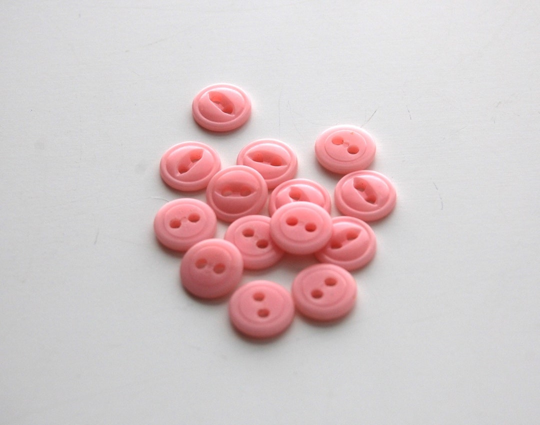 Vintage 1960s Pale Pink Buttons, Small Light Pink Buttons, Set 14 ...