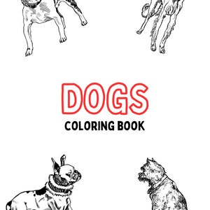 Dogs | Coloring Book | Digital Print - Etsy