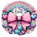 Faith Pink Bow PNG, Positive Affirmation PNG, Coquette Christian Quote ...