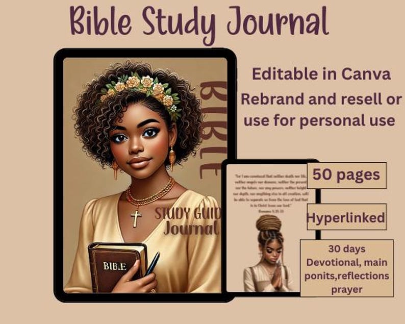 Bible Study Journal,plr MRR Bible Study Guide, Devotional, Commercial ...
