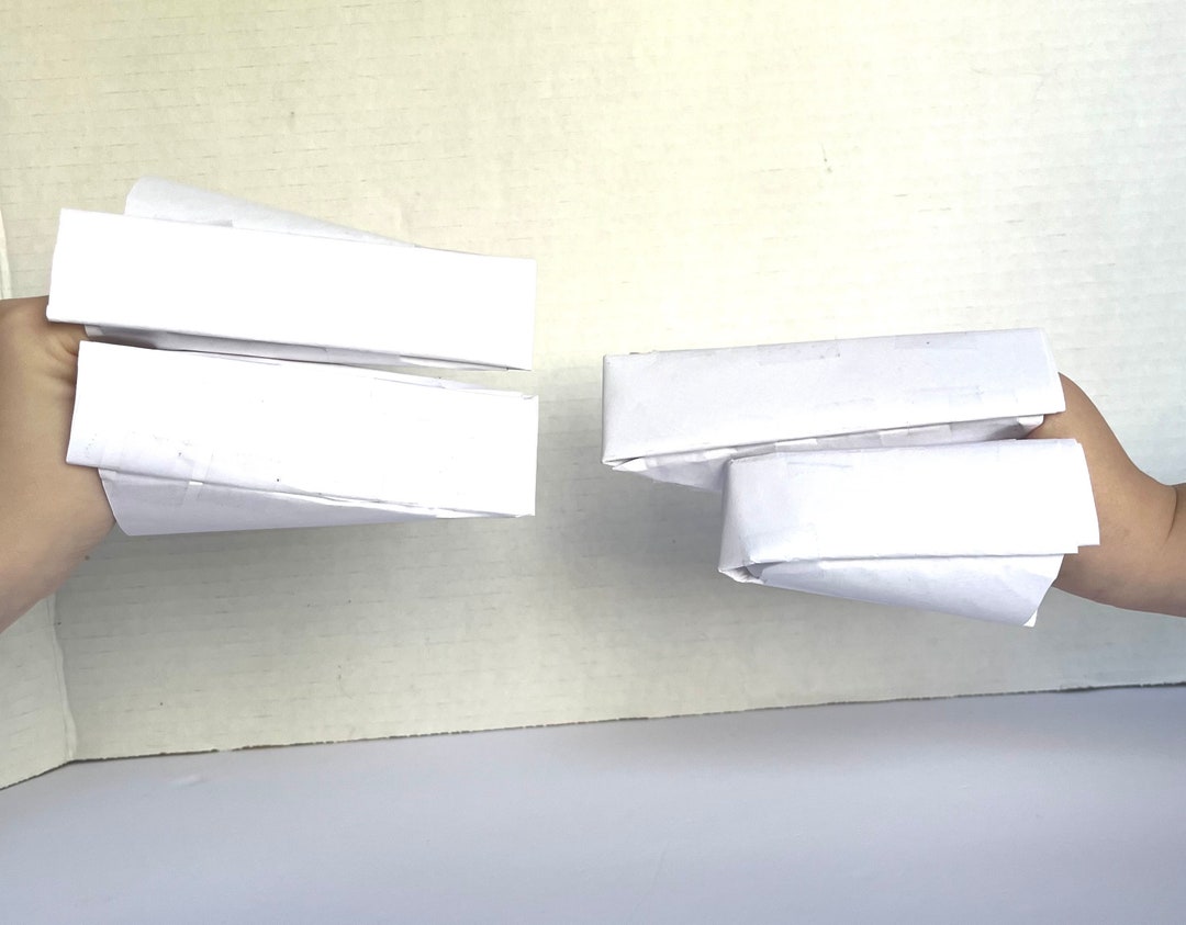 2 Sets of Bases for Paper Dragon Puppets Set of 2 Paper Wolf Fox Dragon ...