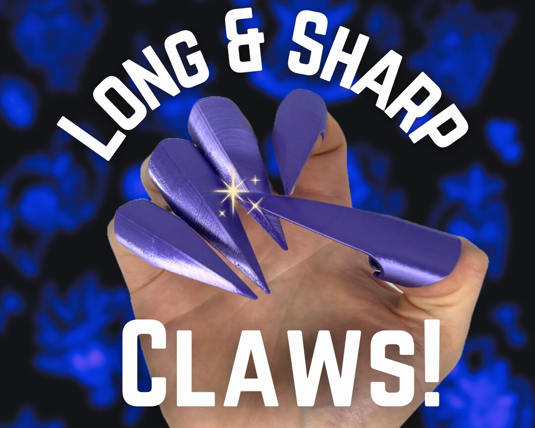 Long Finger Claws Adjustable Claws Black Claws Purple Claws Alastor ...
