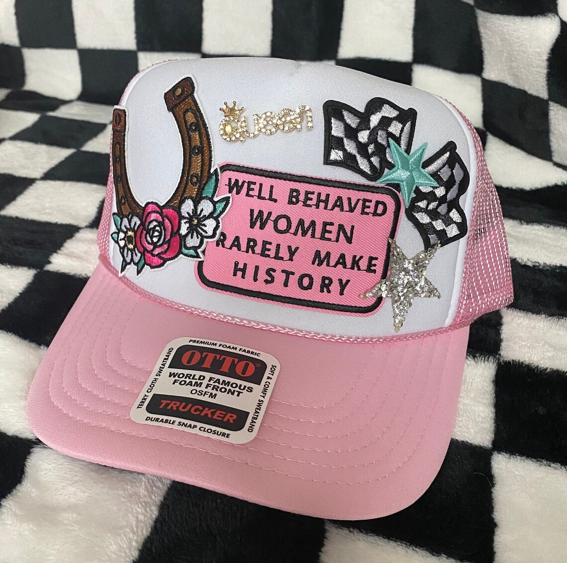 Trucker Hat With Patches, Hat, Trucker, Patch, Iron On, Custom Trucker ...