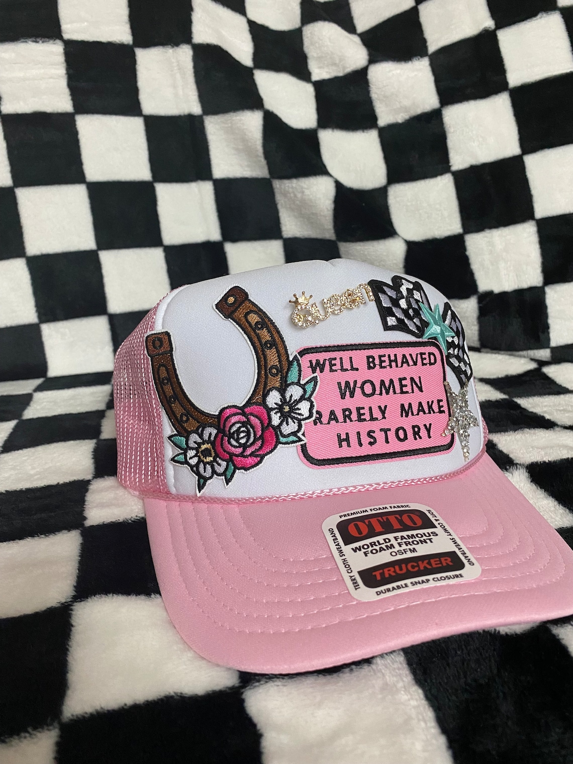 Trucker Hat With Patches, Hat, Trucker, Patch, Iron On, Custom Trucker ...