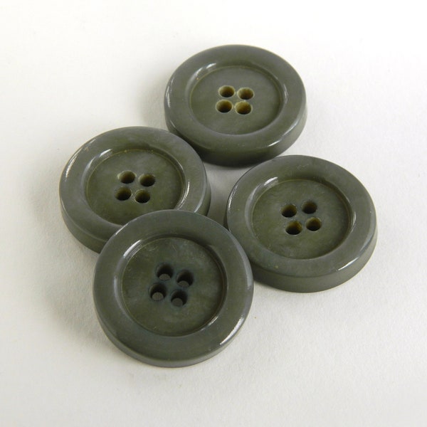 4 Vintage Brown Buttons-1930's Plastic Carved Buttons-great for Crafts ...
